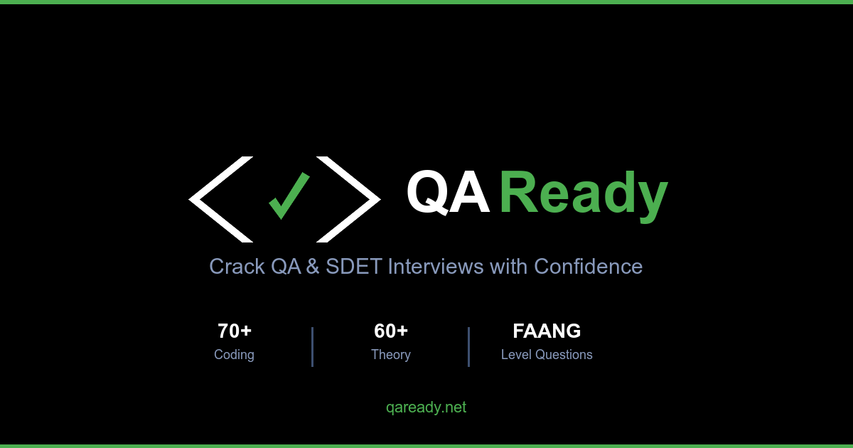QA/SDET Interview Questions - Ace Your Next Interview - QA/SDET ...